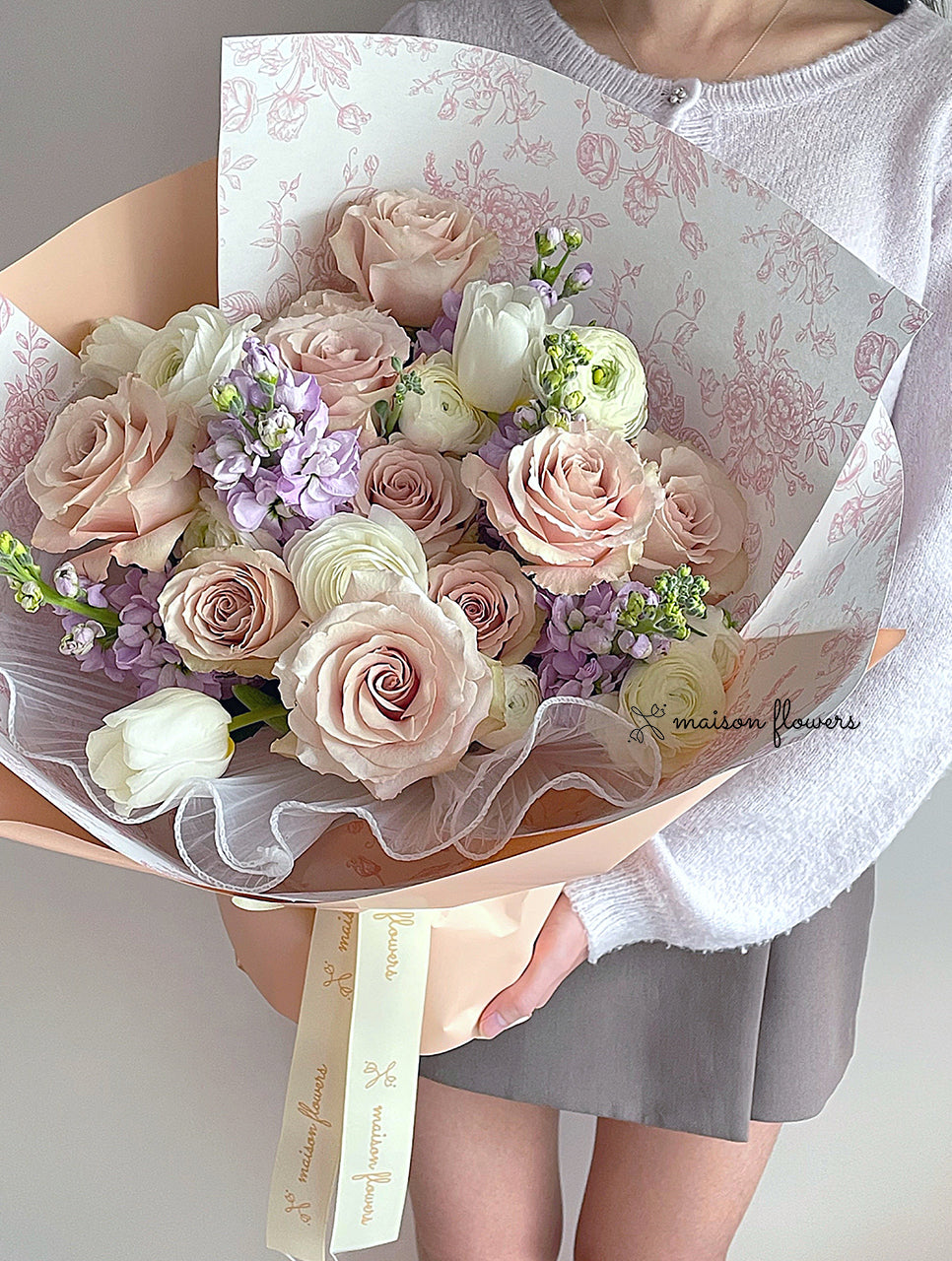 Korean bouquet recommendation | Focus on elegant flower floral design ...